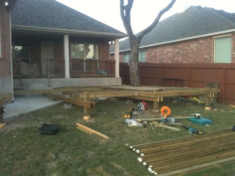Whitehead Renovations Elevated Cedar Deck Diagonal To Center