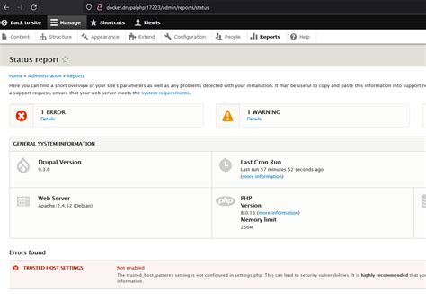 configuration how to configure trusted hosting pattern for docker