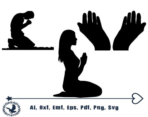 Praying Hands Svg Praying Hands Cut File Praying Hands Dxf Praying