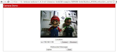 Arducam Now Supports Esp8266 Arduino Board With Wifi Websocket Camera