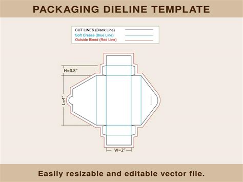 Rectangle Box Storage Box Packaging Box Dieline Template 36892262 Vector Art At Vecteezy