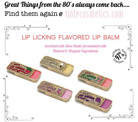 Tinte Cosmetics Lip Licking Flavored Lip Balm In Vintage Slider Tins