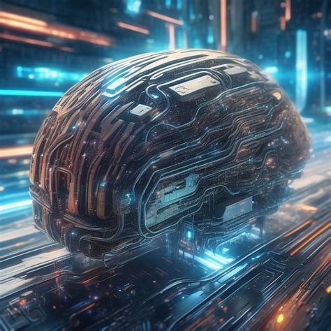 Premium Ai Image Artificial Intelligence And The Futuristic Brain Merging Technology And Humanity