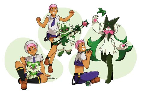 Me And Sprigatito Floragato And Meowscarada By Desinho On Deviantart