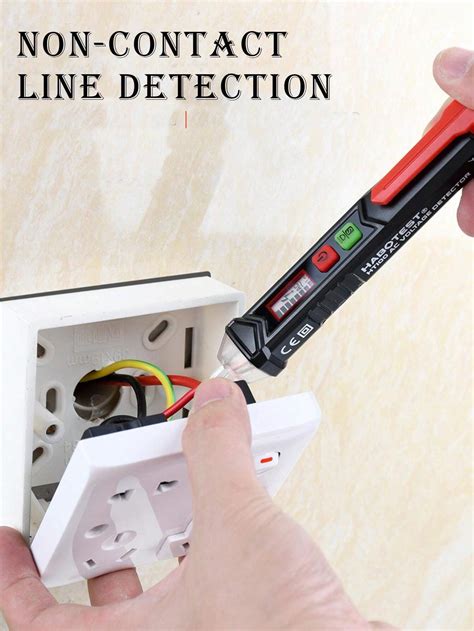 Non Contact Smart Voltage Tester Electrical Tester Tool For Electricians To Detect Circuits And