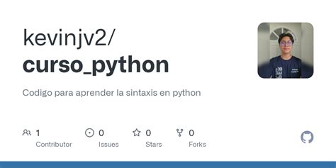 Github Kevinjv2cursopython Codigo Para Aprender La Sintaxis En Python