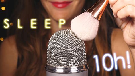 ASMR 10 Hours No Talking Intense Mic Brushing To Fall Asleep YouTube