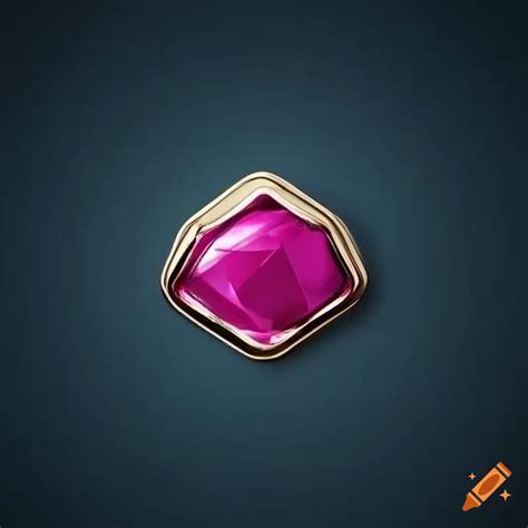 Elegant White Gold And Fuchsia Wax Seal Design