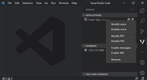 Github Vonagevscode A Visual Studio Code Extension For Accessing