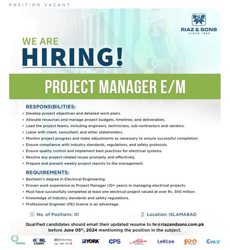 Riaz And Sons On Linkedin Hiringnow Projectmanager