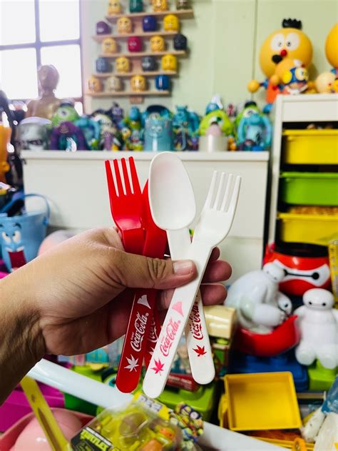 Coca Cola Fork And Spoon Hobbies And Toys Toys And Games On Carousell