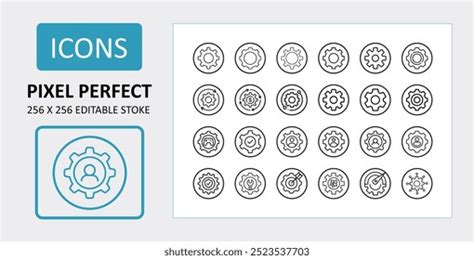 Settings Icon Pack Gear Icon Pack Stock Vector Royalty Free 2523537461 Shutterstock