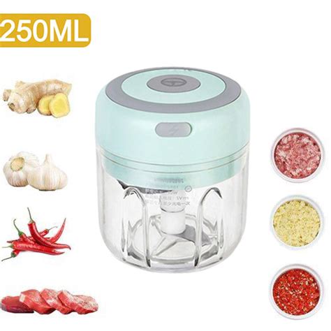 Electric Mini Food Chopper 250ml Garlic Mincer Ido Lk