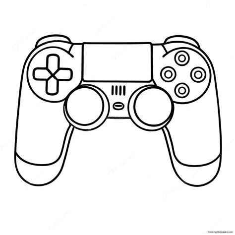 Playstation Controller Coloring Page