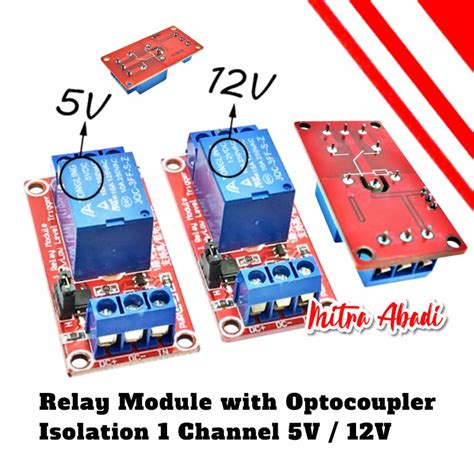 Jual Relay Module With Optocoupler Isolation Channel DC V DC V