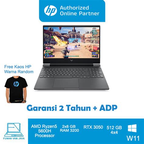 LAPTOP GAMING Victus HP Laptop 15 FB0009AX AMD Ryzen5 5600H 2x8 GB 512 GB RTX 3050 WIN 11