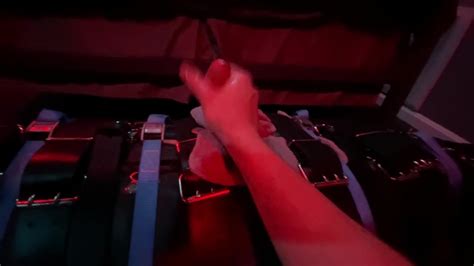 Bondage Trapped In Leather Sleepsack