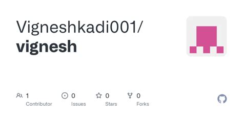 Github Vigneshkadi001vignesh