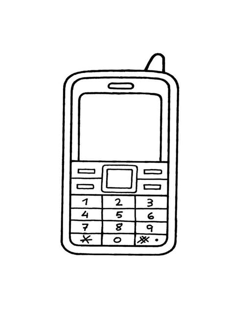 Картинки раскраски телефон