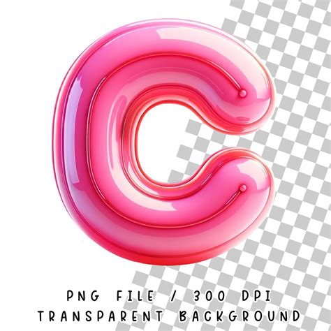 3d Pink Bubbly Alphabet Set Bubblegum 3d Letters Monogram Doodle