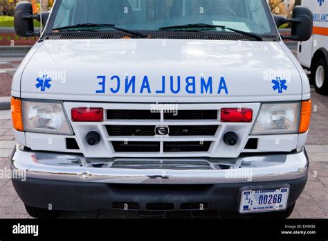 Ambulance Front View USA Stock Photo Royalty Free Image 75200726