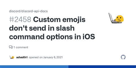 Custom Emojis Don T Send In Slash Command Options In IOS Issue Discord Discord Api