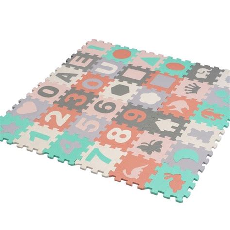 Goma Eva Pisos 15x15 X36 Piezas De 10mm ABC Formas Y Figuras 93219