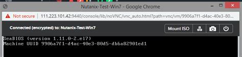 vm can be migrated but failed when boot from ahv console nutanix