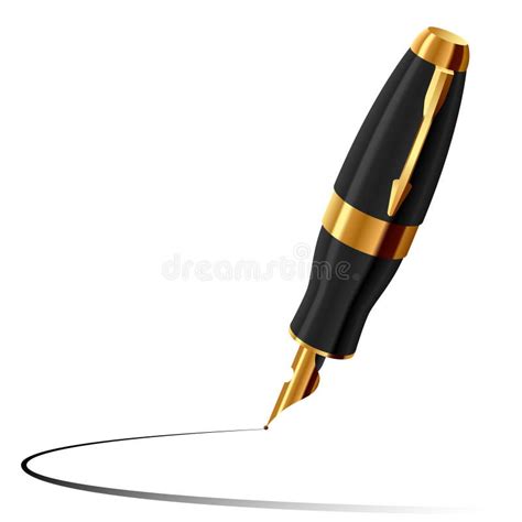 Pena Da Tinta Do Vetor Ilustração Do Vetor Ilustração De Dimensional