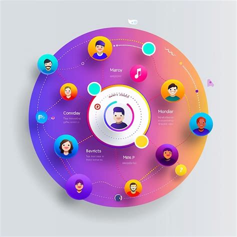 Ui Design Of Messenger Application Round Application Design Premium AI Generated Image