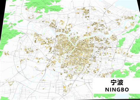 Ningbo City Urban Planning Maquett Building Terrain 3d Model