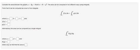 Solved Consider The Area Between The Graphs X Y And Chegg Com