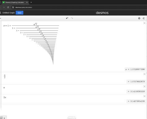 Approximation For Pi2 Rdesmos