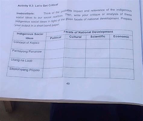 Activity 83 Lets Got Critical Instructions StudyX