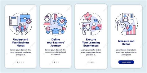 Creating Leaders Onboarding Mobile App Screen Mockup Development Line Vector Mockup