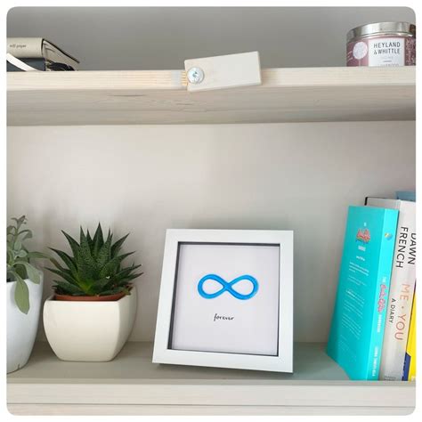 ‘forever Blue Infinity Glass Frame Salvia Glass Made In Uk