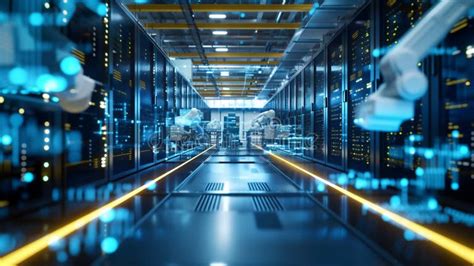 Concept Of Database Server Room Big Data Communication Technology