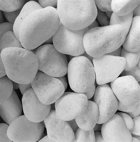 Snow White Pebble Stone For Garden Decoration