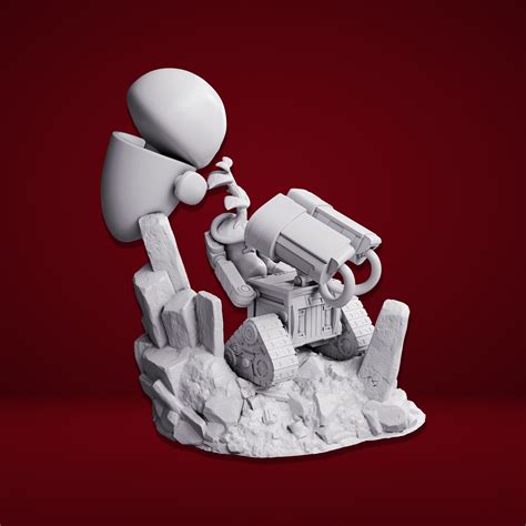 Wall E And Eve Stl Wall E 3d Model Wall E 3d Print Files Etsy Australia