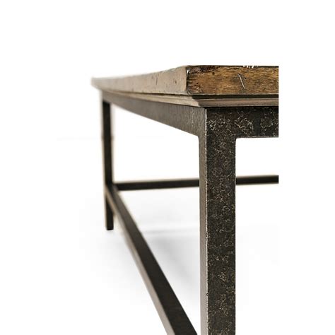 Rustic Square Coffee Table Driftwood And Iron English Georgian America