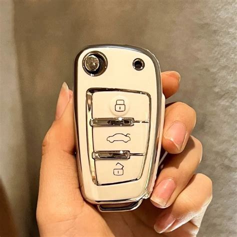 Yahoo オークション アウディ スマートキーカバー【ホワイト】保護ケ