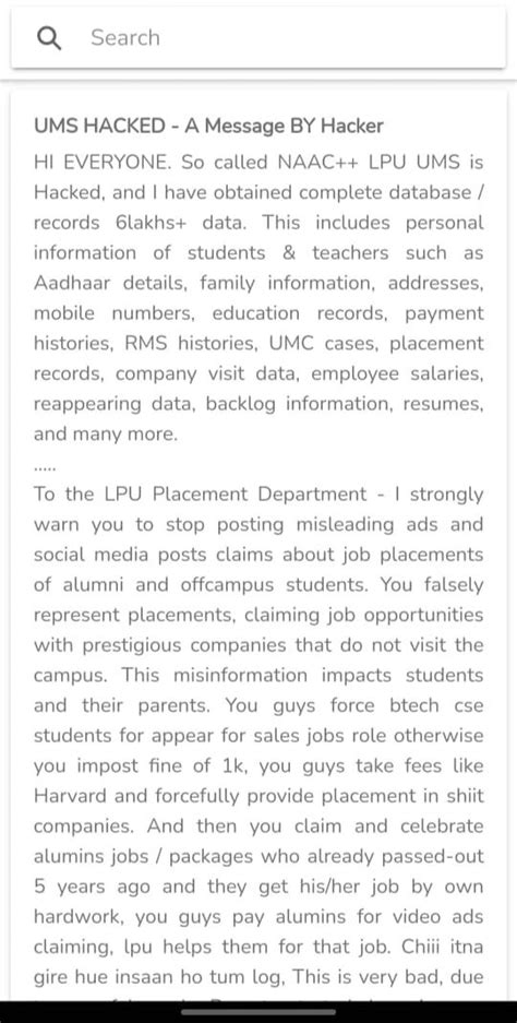 Hacked Lpu Nitesh Khatri 23 Comments