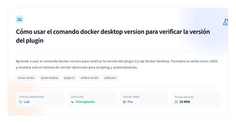 Cómo Verificar La Versión Del Plugin Docker Desktop Con El Comando