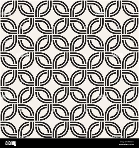 Vector Seamless Lattice Pattern Modern Stylish Texture With Monochrome Trellis Repeating