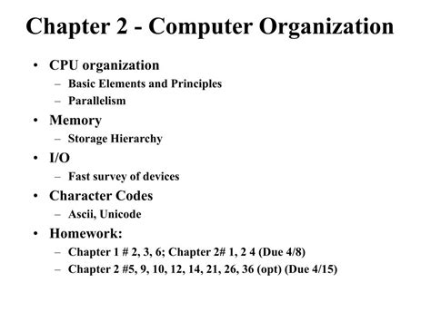 ppt chapter 2 computer organization powerpoint presentation free