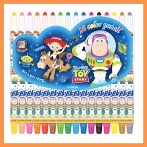 Mbb🇰🇷現貨附發票 韓國玩具總動員toystory 16色旋轉蠟筆 彩色蠟筆 皮克斯 巴斯光年 Mbb萌寶寶工作室 Iopen Mall