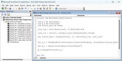 Pivot Table Change Data Source In Excel How To Locate Change