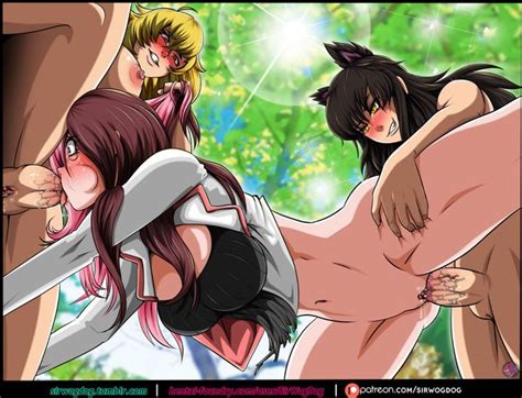 Spit Roast Futa Hentai 53 Futa Spit Roast Porn Luscious Hentai
