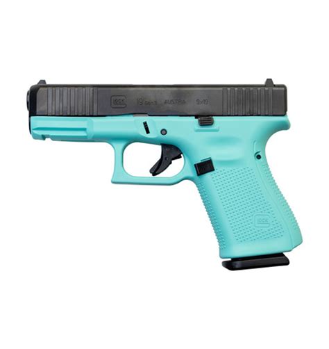 Glock 19 G19 Hga 9mm 40in Bbl 5lb Fs 2 15rd Mags Robin Egg Blue