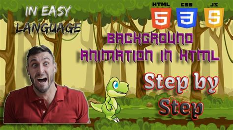 Dinosaur Animation With Html5cssjavascript Part 2 Youtube